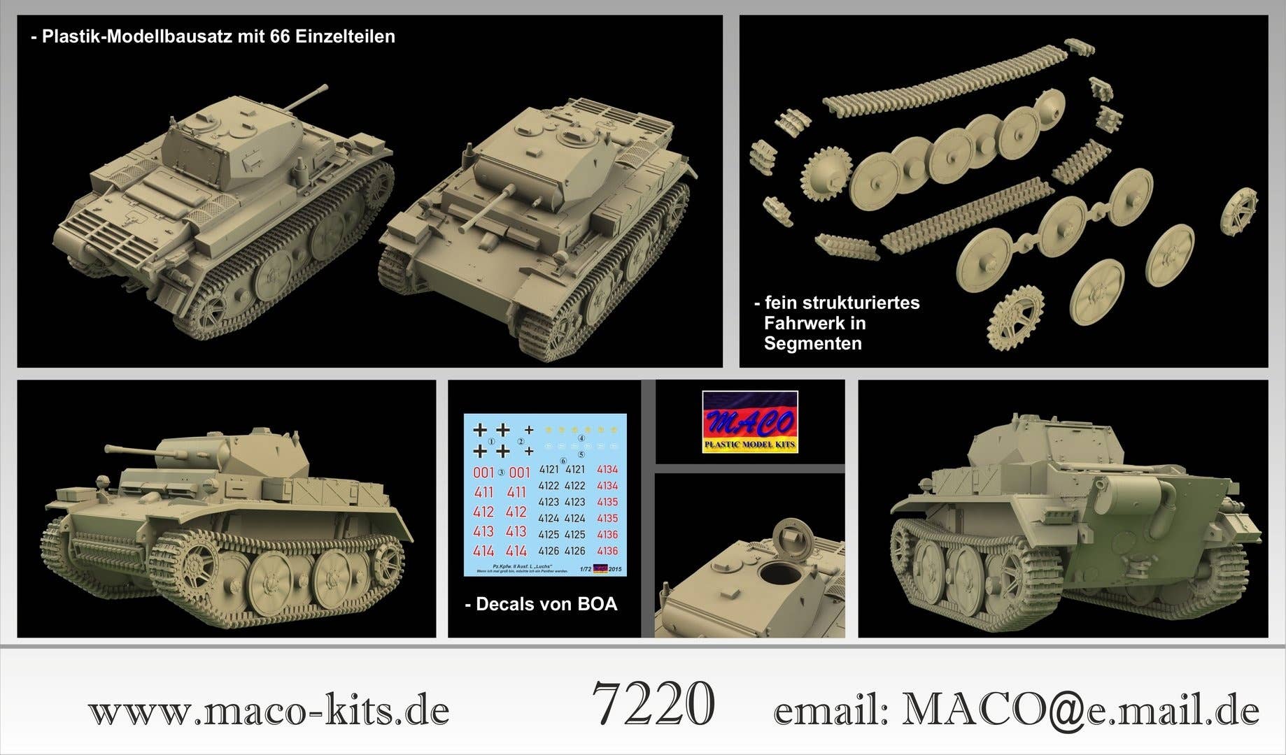 Pz.Kpfw. II Ausf. L Luchs Sd.Kfz. 123 (2 Set) | HLJ.com