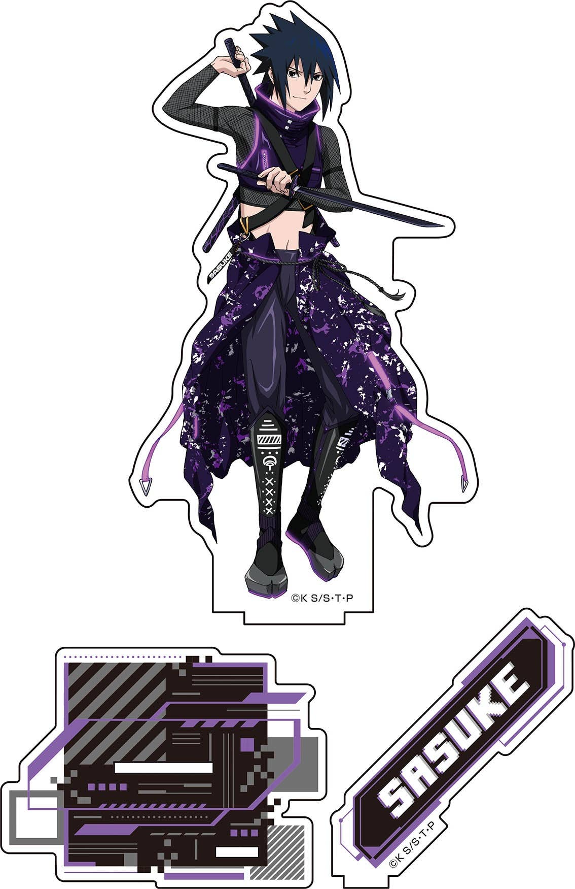 Naruto: Vol.2 Newly Drawn Big Acrylic Stand 2 Sasuke Uchiha | HLJ.com