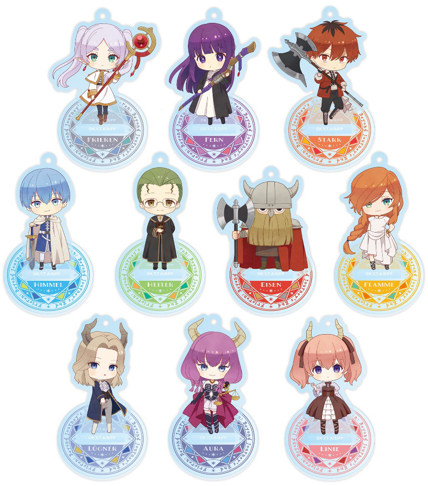 Frieren Beyond Journeys End Chibi Acrylic Stand Figure With Ball Chain 1box 10pcs