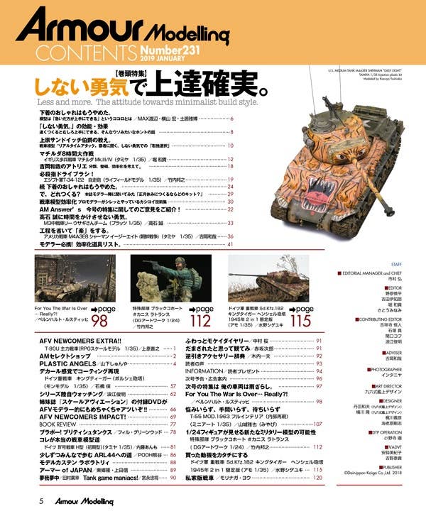 Armor Modeling 2019/01 (Vol.231) | HLJ.com