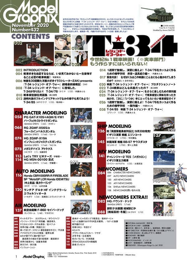 Model Graphix 2020/11 | HLJ.com