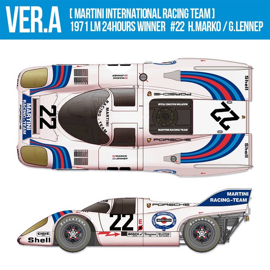 Full Detailed Kit: Porsche 917K 1971 LM 24hours Winner | HLJ.com