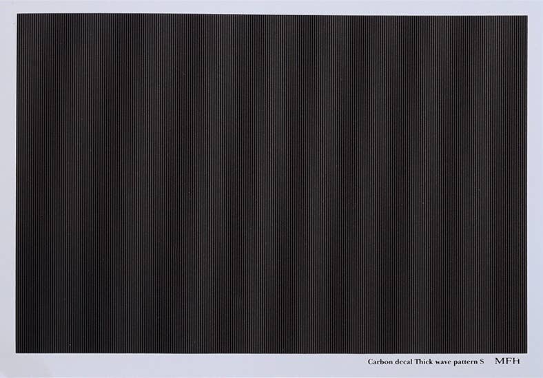Carbon Decal Thick Wave Pattern - S | HLJ.com
