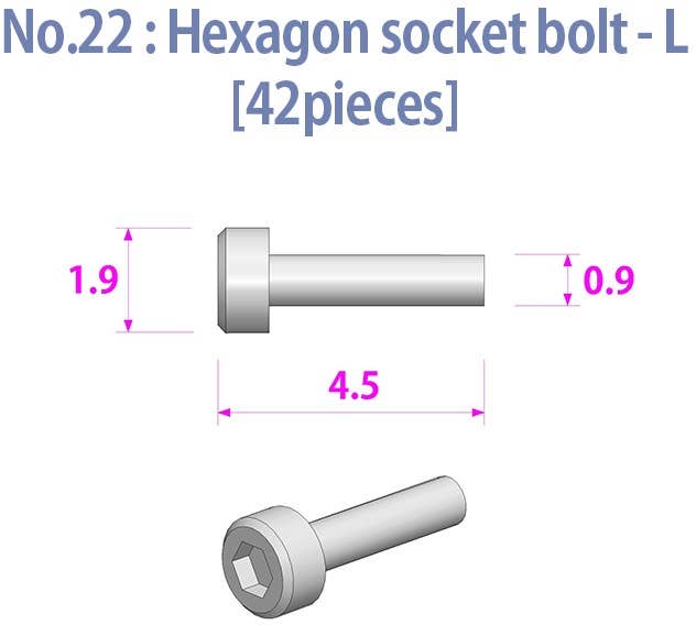 Hexagon Socket Bolt - L (42pcs) | HLJ.com