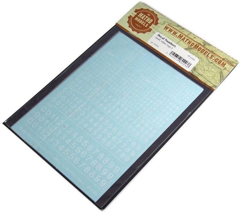 Decal Numbers Small, White, Type 1 | HLJ.com