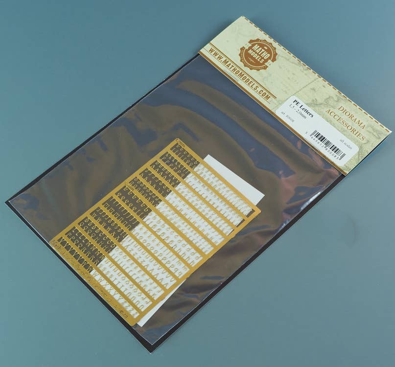 Scale-Free Photo-Etched Gothic Roman Numeral Sheet 1.5mm / 2.0mm | HLJ.com