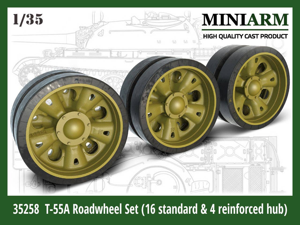 Current Russian/Soviet T-55A Main Battle Tank Regular Roller/Reinforced ...