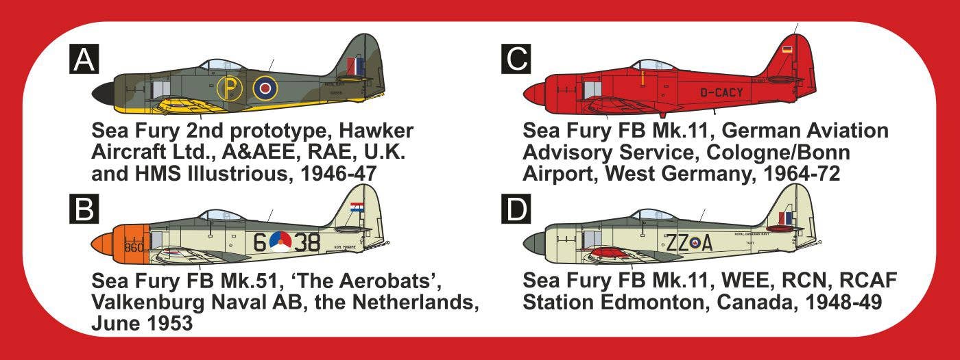 Hawker Sea Fury 'Special Schemes' | HLJ.com