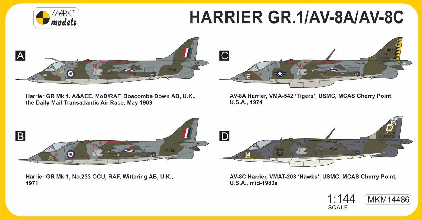 Harrier GR.1A/AV-8A/AV-8C First Generation | HLJ.com