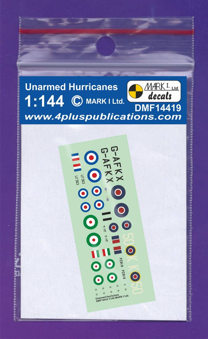 Unarmed Hurricane Decals | HLJ.com