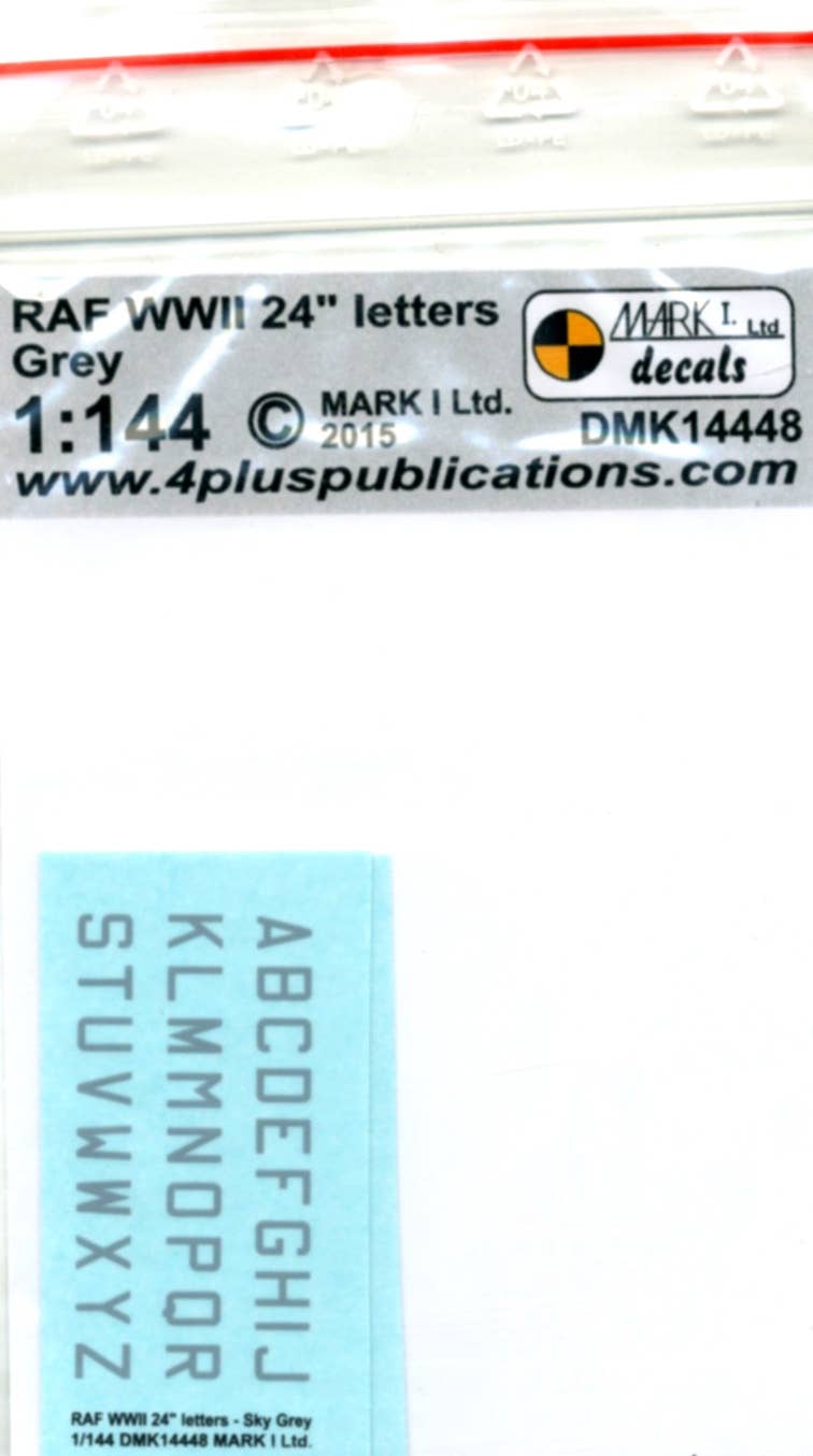 WWII RAF 24-inch Letters Sky Gray (2pc Set) | HLJ.com