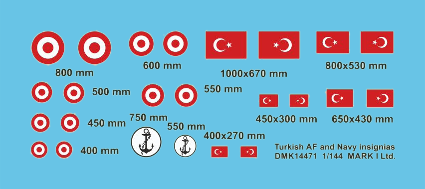 Turkish Air Force and Navy Insignia, 2 sets | HLJ.com