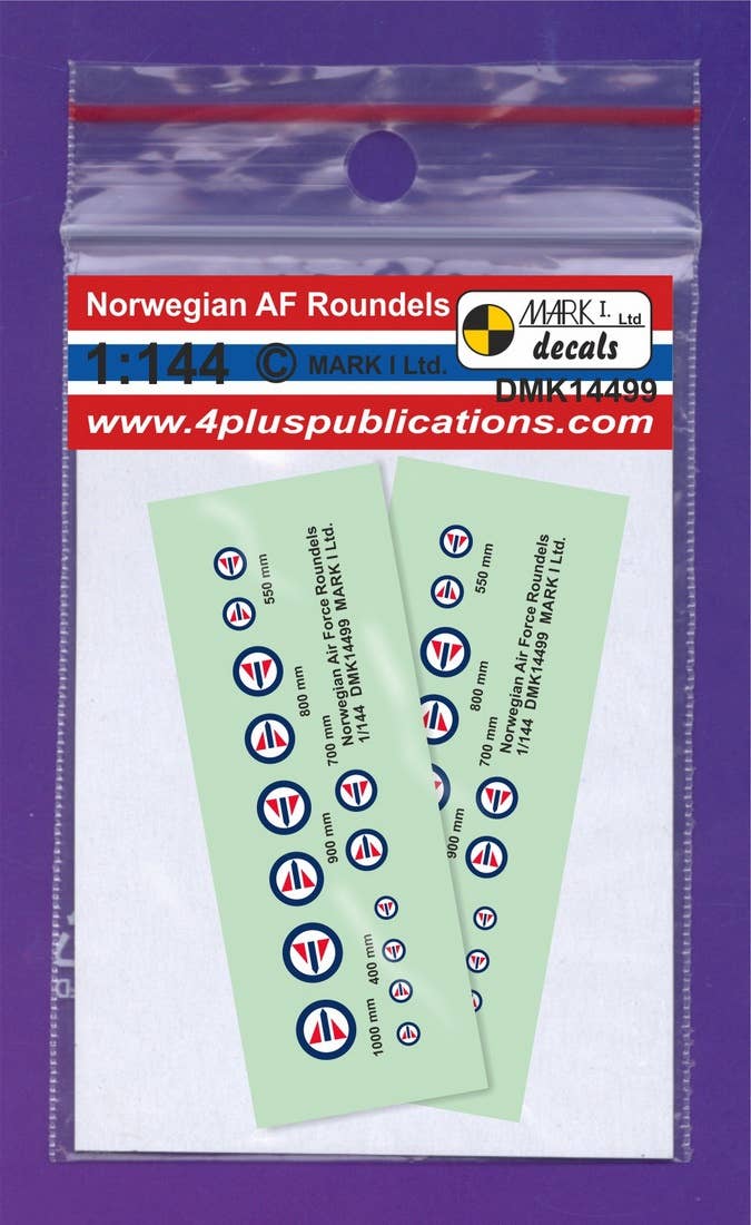 Norwegian AF roundels, 2 sets | HLJ.com