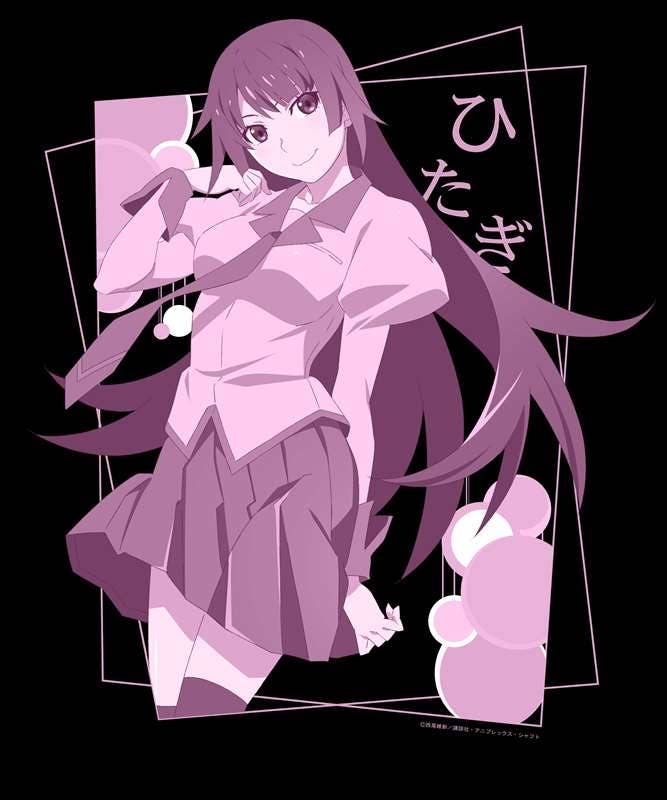 Owarimonogatari: Newly Drawn Hitagi Senjogahara T-Shirt L | HLJ.com