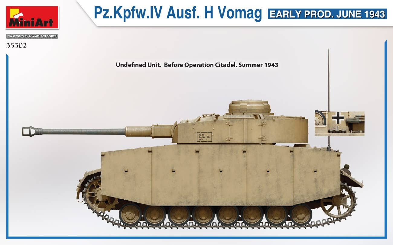 Pz.Kpfw.IV Ausf. H Vomag Factory Made Early Production June 1943 | HLJ.com