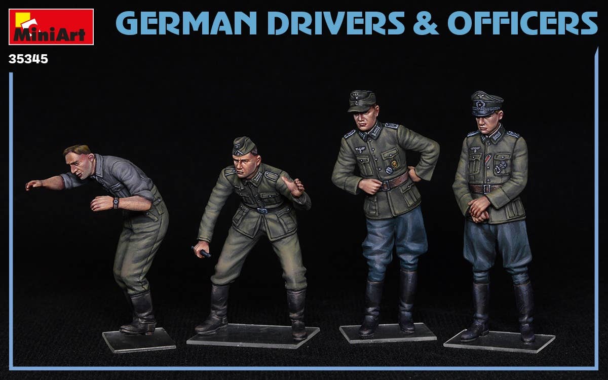 German Soldier Driver & Officer Set 4 Pieces | HLJ.com