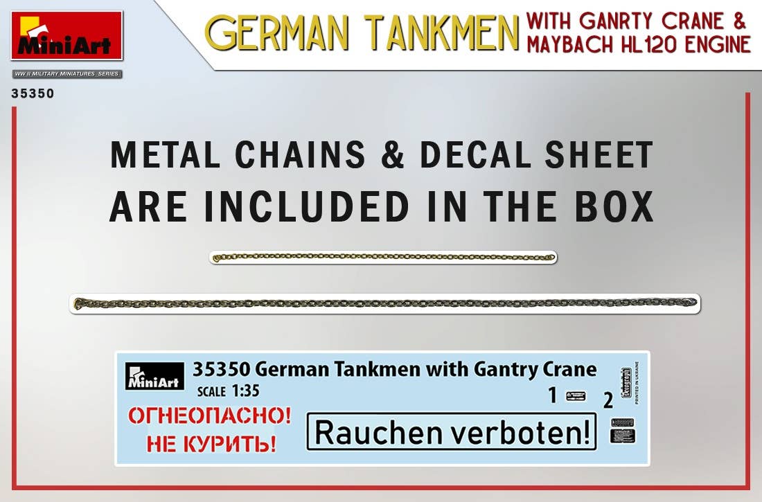 2 German Tank Soldiers (With Gantry Crane & Maybach HL120 Engine) | HLJ.com