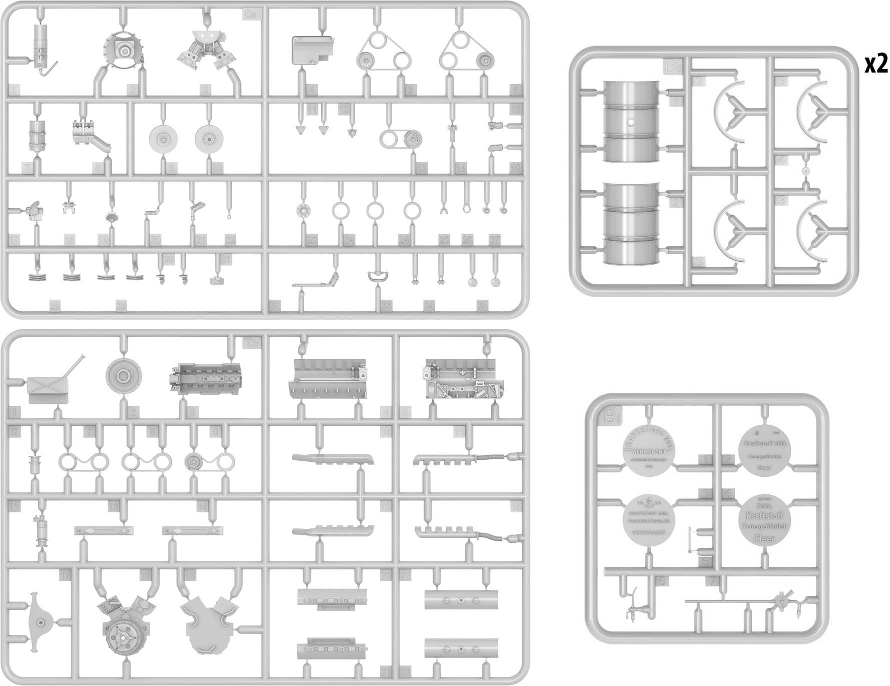 2 German Tank Soldiers (With Gantry Crane & Maybach HL120 Engine) | HLJ.com