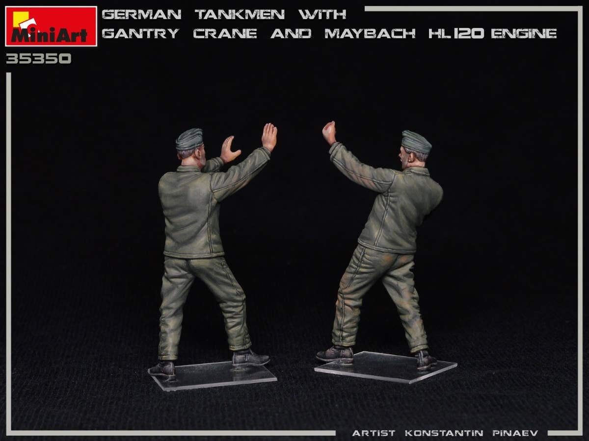2 German Tank Soldiers (With Gantry Crane & Maybach HL120 Engine) | HLJ.com