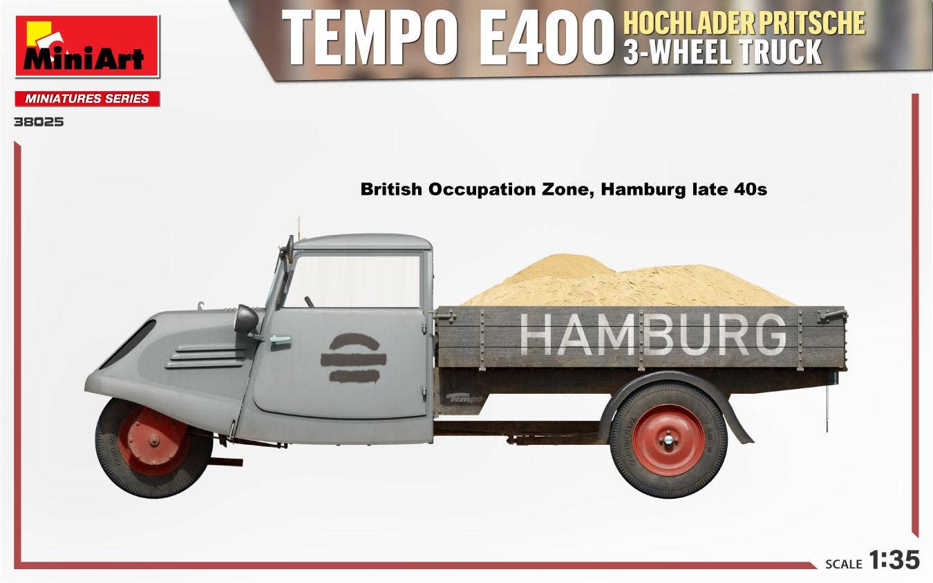 Tempo E400 Hochlader Pritsche 3-Wheel Truck | HLJ.com
