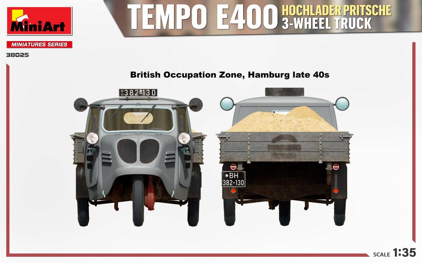 Tempo E400 Hochlader Pritsche 3-Wheel Truck | HLJ.com
