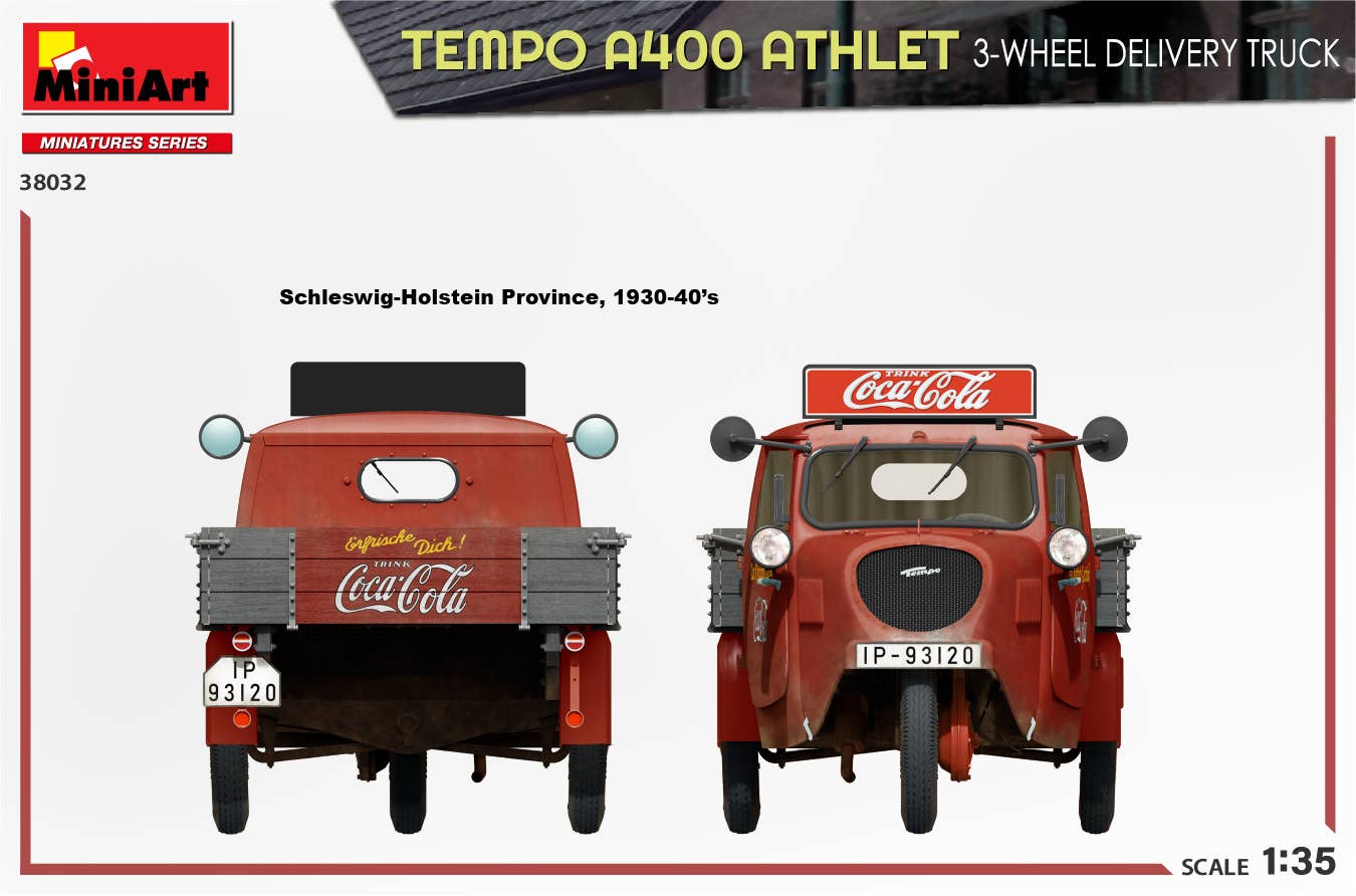 Tempo A400 Athlete 3 Wheel Delivery Truck | HLJ.com