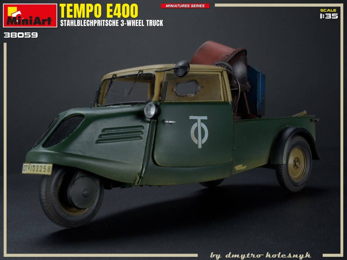 Tempo E400 Flat-bed Three-wheel Steel Truck | HLJ.com