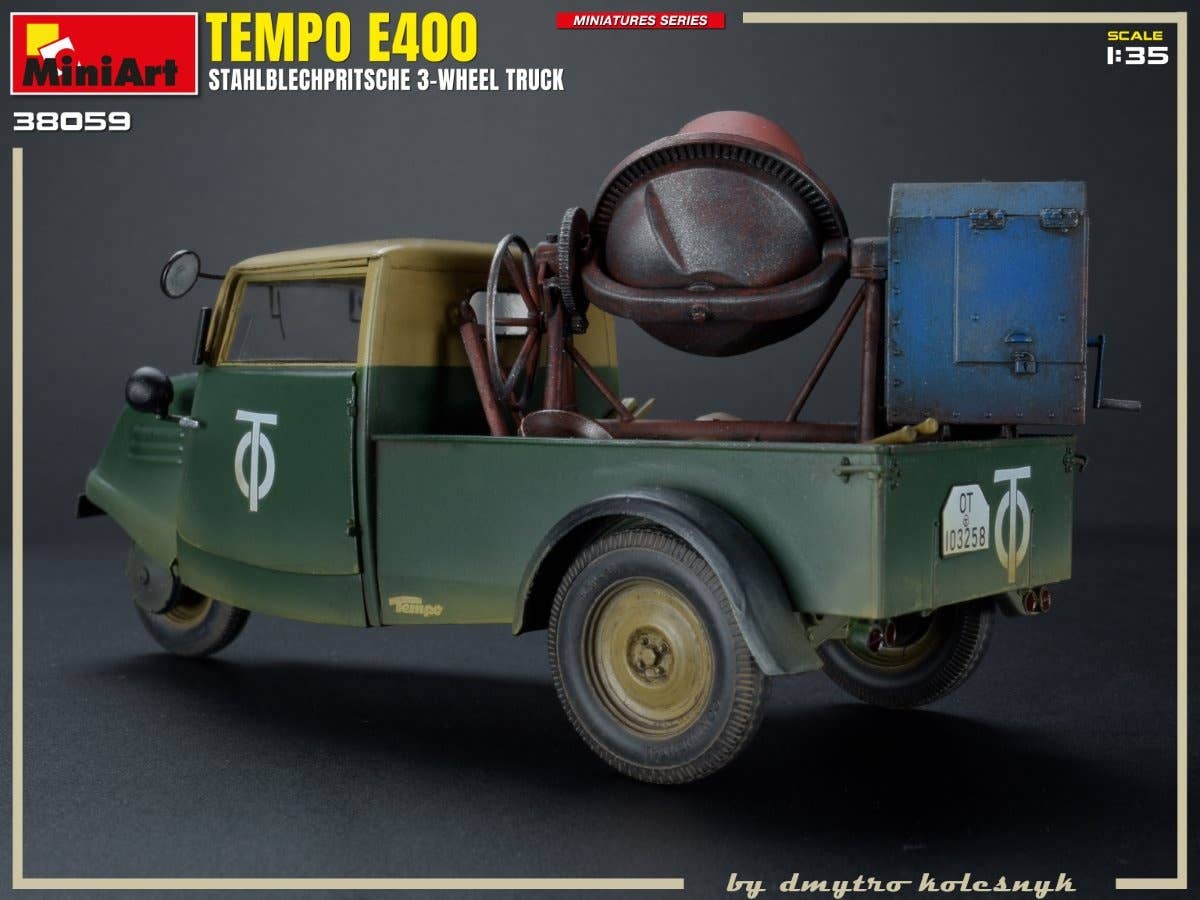 Tempo E400 Flat-bed Three-wheel Steel Truck | HLJ.com