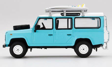 Land Rover Defender 110 Light Blue w/Surfboard (Left-Hand Drive) | HLJ.com