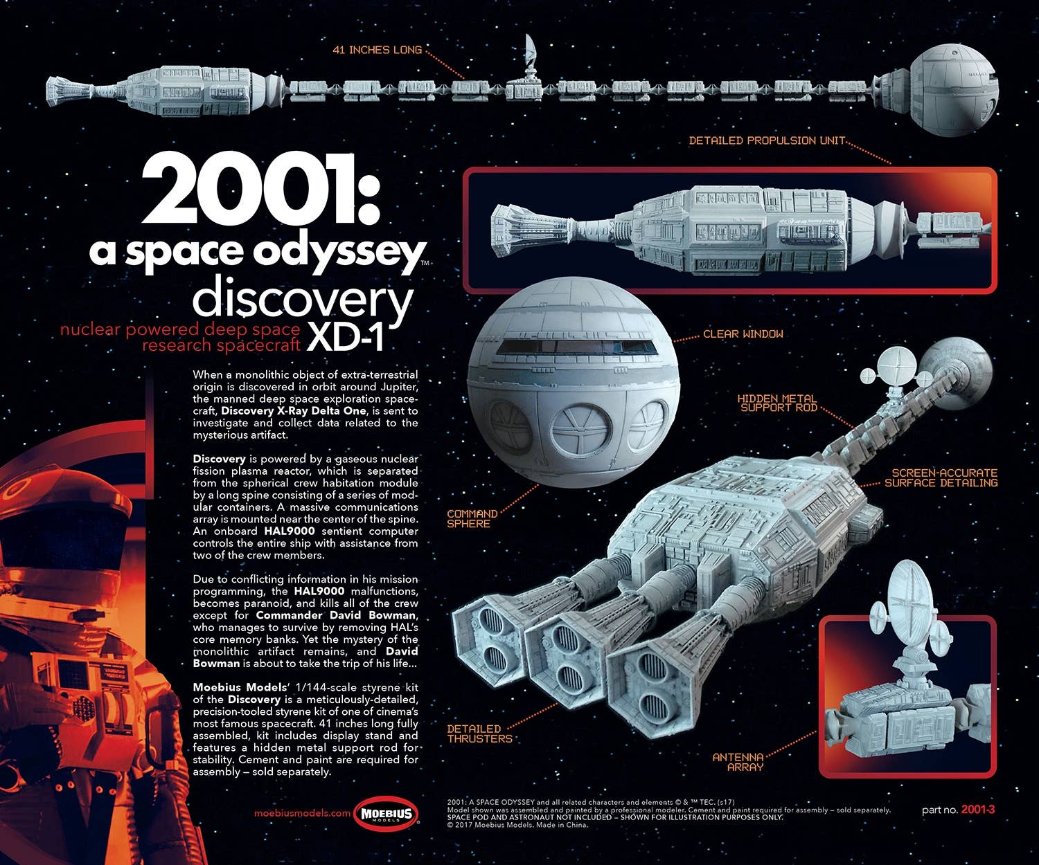 2001: A Space Odyssey Discovery + Pod Bay Detail Up Set | HLJ.com
