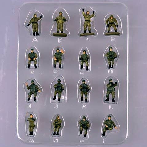 Russian Modern Crew and Soldier Set (16 Figures, Plastic Weapon ...