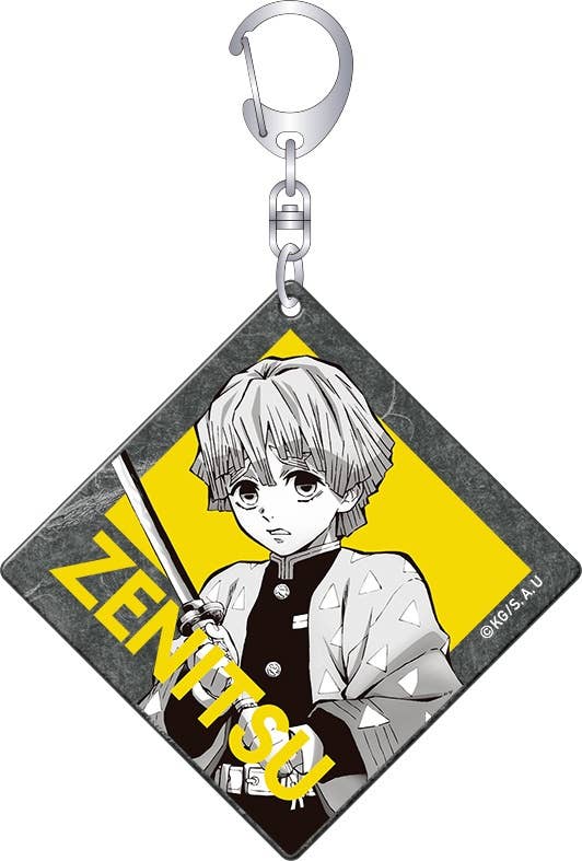Demon Slayer: Kimetsu no Yaiba: Japanese Paper Key Chain Zenitsu ...