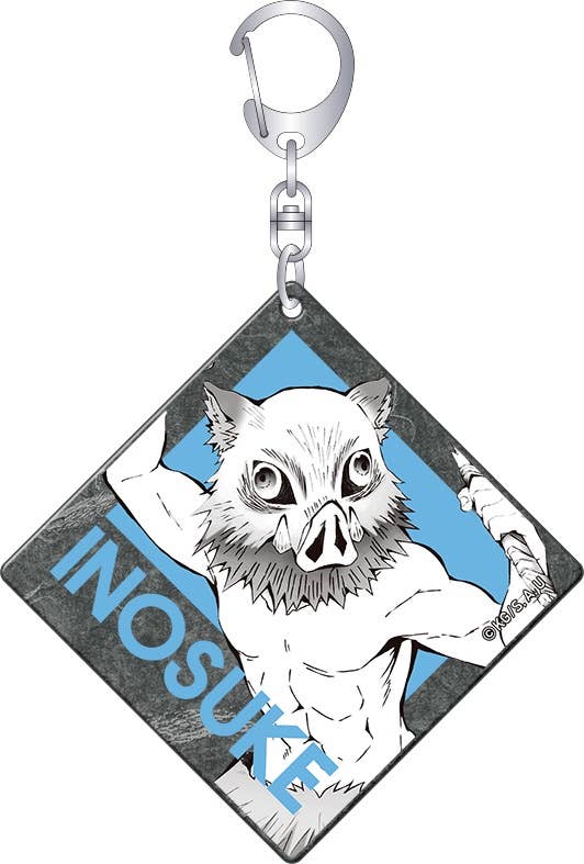 Demon Slayer: Kimetsu no Yaiba: Japanese Paper Key Chain Inosuke ...