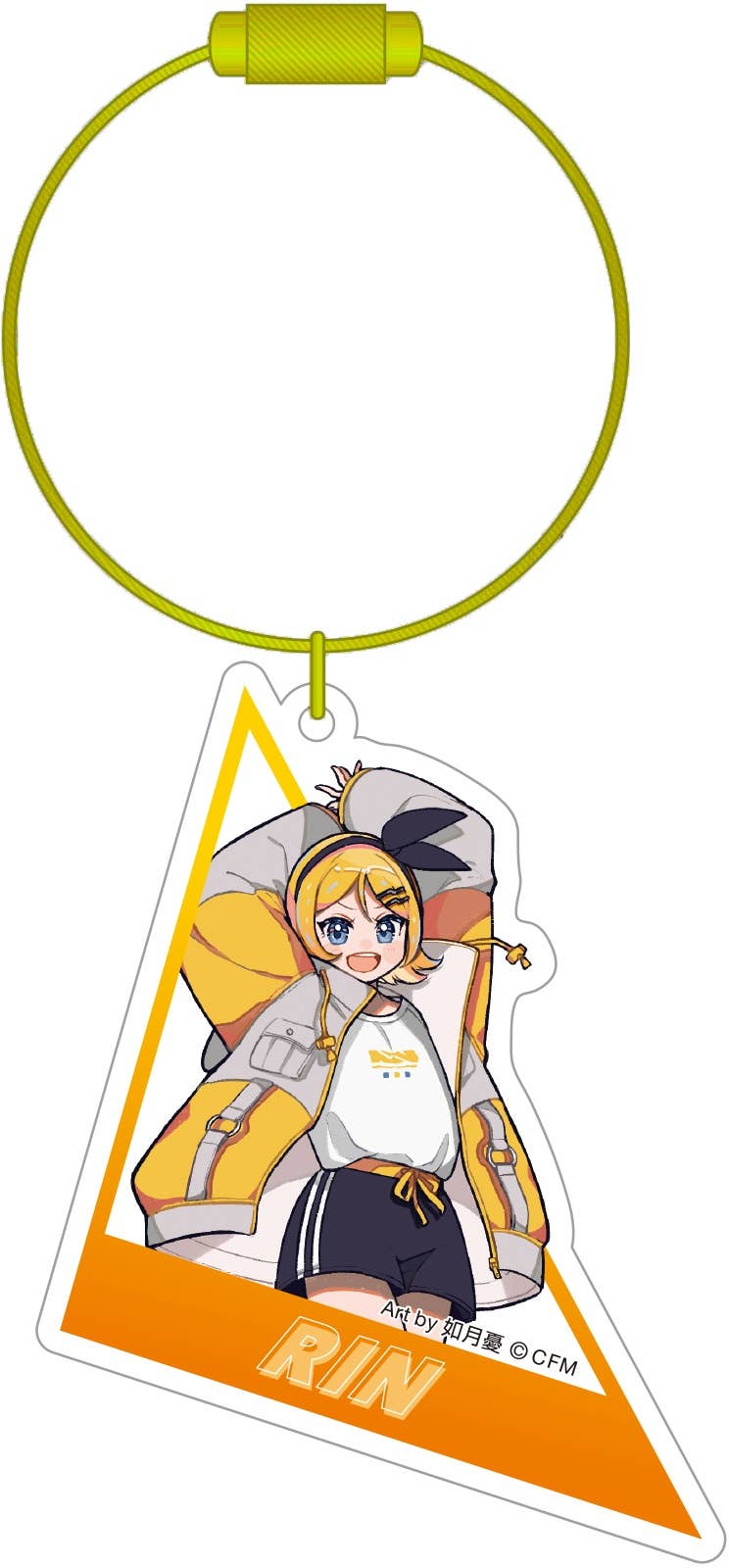 Miku Hatsune Series: Wire Acrylic Keychain Rin Kagamine Sporty Kisaragi ...