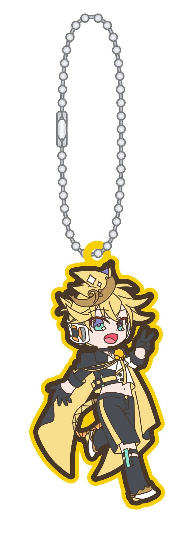Miku Hatsune Series: Rubber Keychain Set Rin Kagamine Len Happy 14th ...