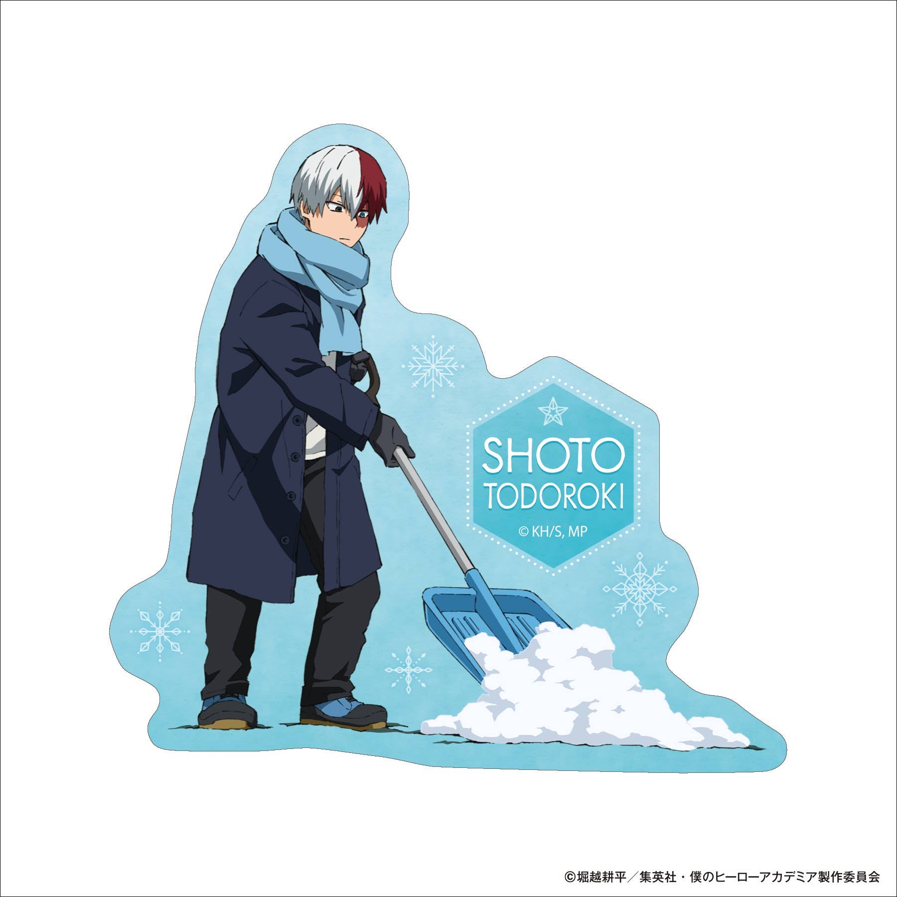 My Hero Academia: Die Cut Sticker / Todoroki Shoveling Snow | HLJ.com
