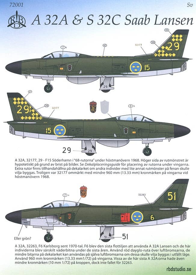 A 32A & S 32C Lansen (For Heller) | HLJ.com
