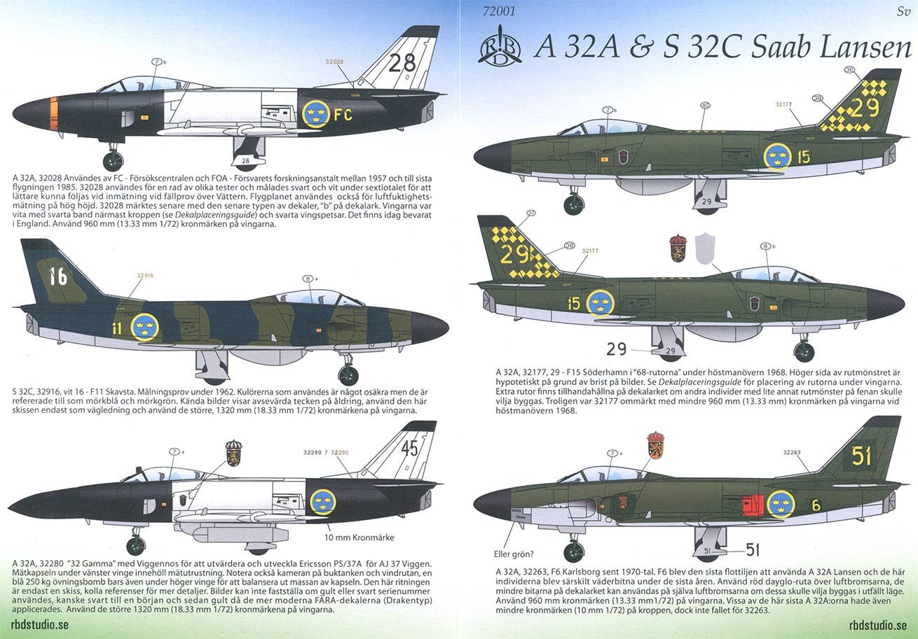 A 32A & S 32C Lansen (For Heller) | HLJ.com