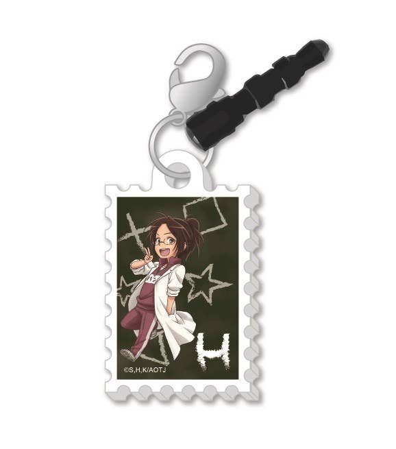 Attack on Titan: Junior High Postage Stamp Type Earphone Jack 07. Hange ...