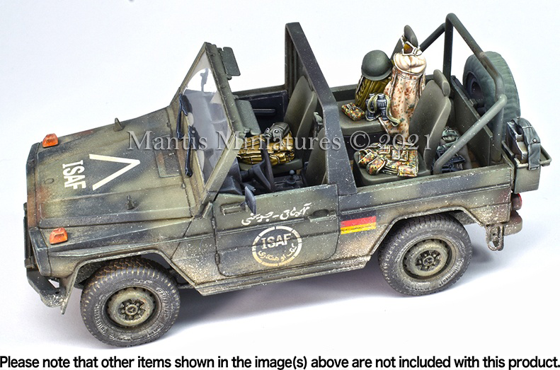 In-vehicle Accessory Set for the Current Bundeswehr MB Wolf (for Revell ...