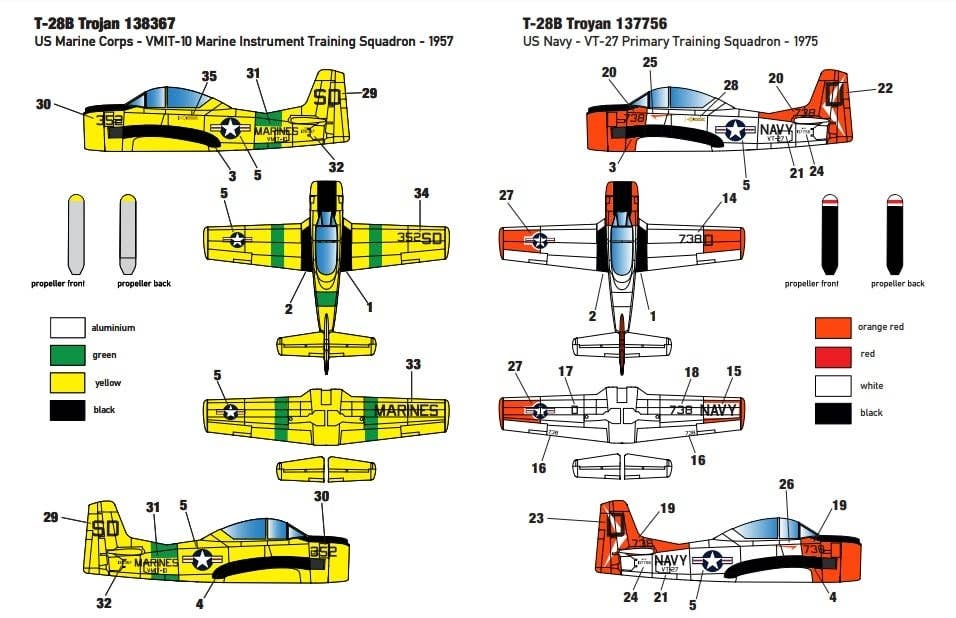 North American T-28B "USN & USMC" (2in1) | HLJ.com
