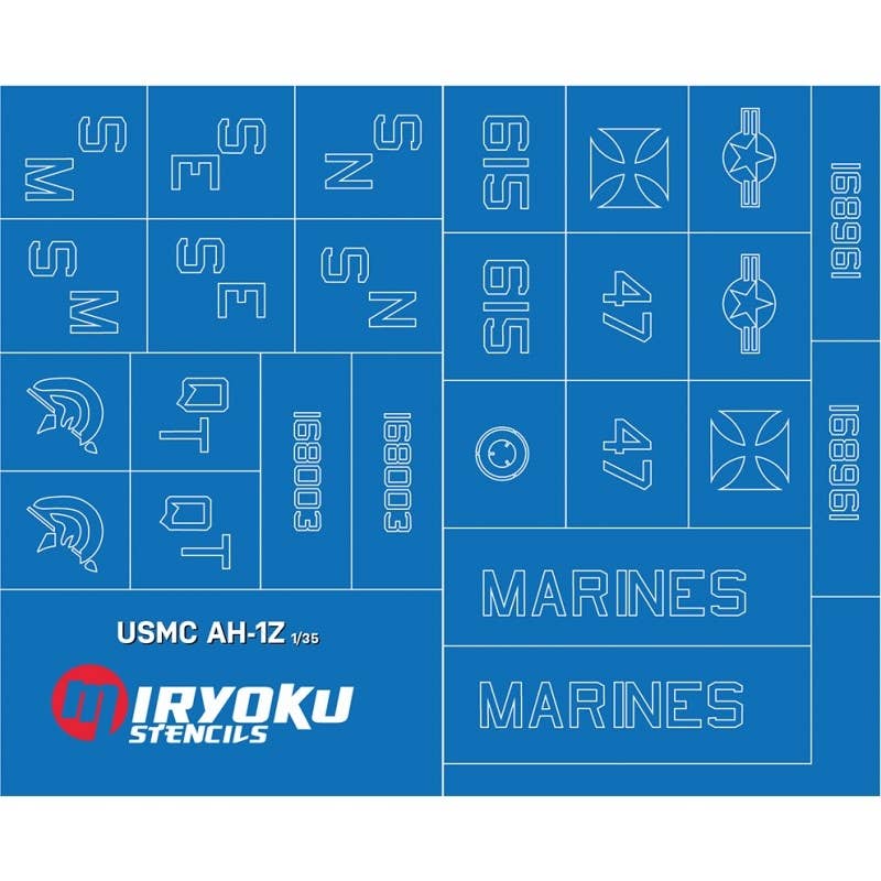 USMC AH-1Z Viper Painting Stencils | HLJ.com