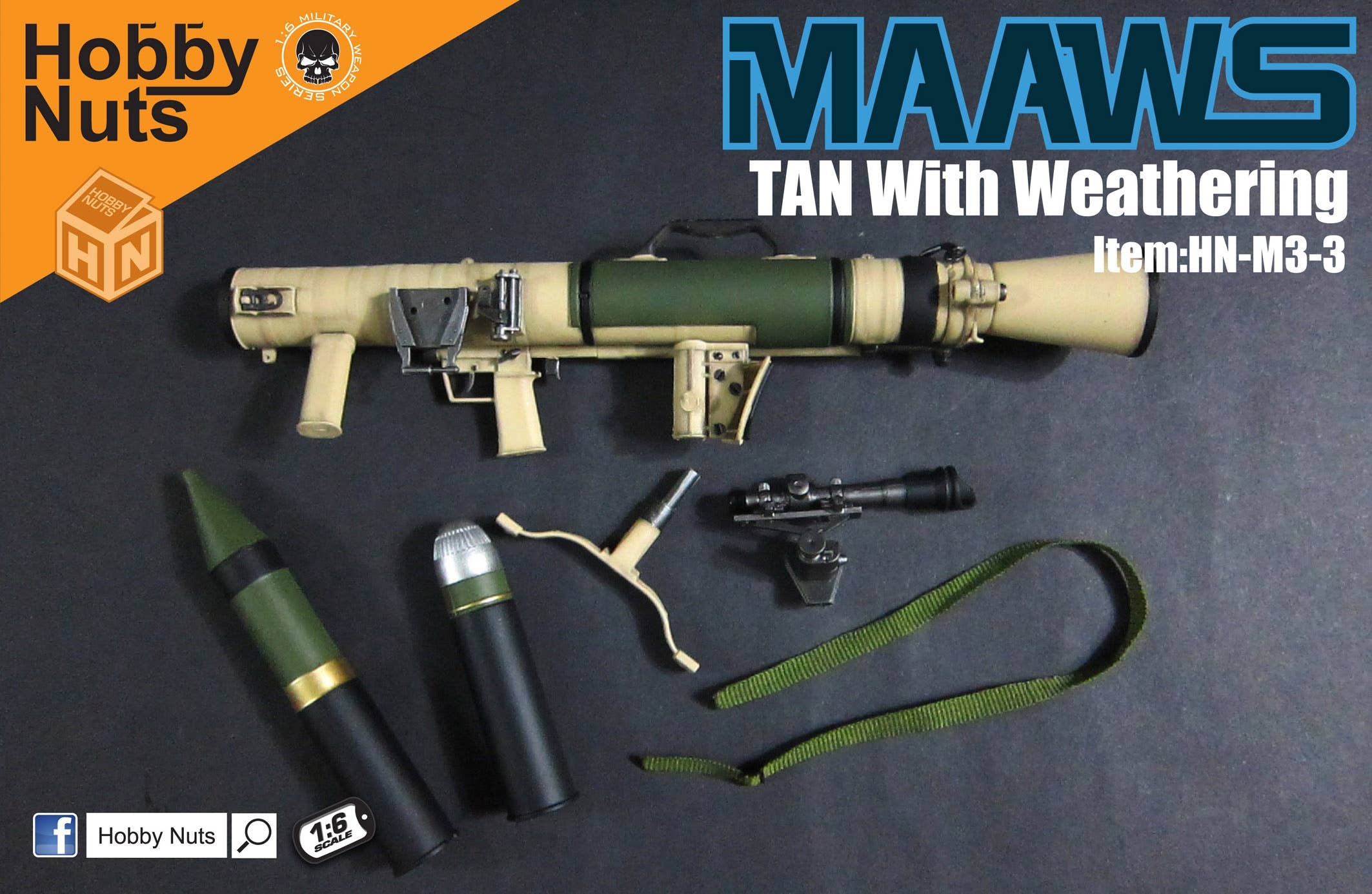 Hobby Nuts Carl Gustav M3 Recoilless Rifle MAAWS Tan With Weathering ...