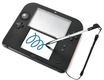 Nintendo 2DS: Stretch! Otomo Stylus Pen Black 2D | HLJ.com