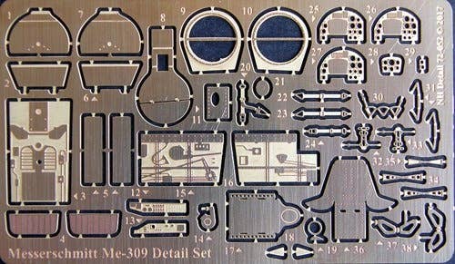 Messerschmitt Me-309 Detail Set for RS Models | HLJ.com