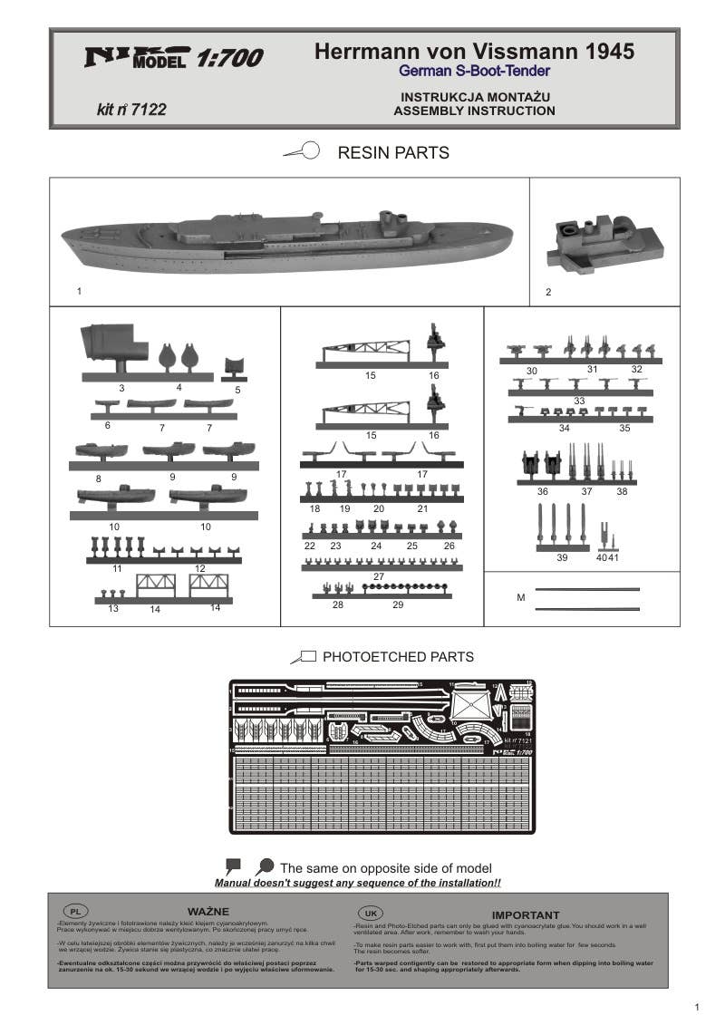 German S-Boat Torpedo Boat Mothership Hermann von Wissmann 1945 | HLJ.com