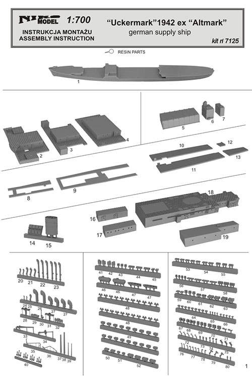 Uckermark 1942 ex Altmark German Supply Ship | HLJ.com