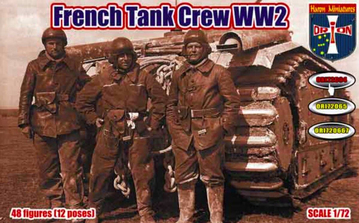 French Tank Crew WW2 (48 figures, 12 poses) | HLJ.com