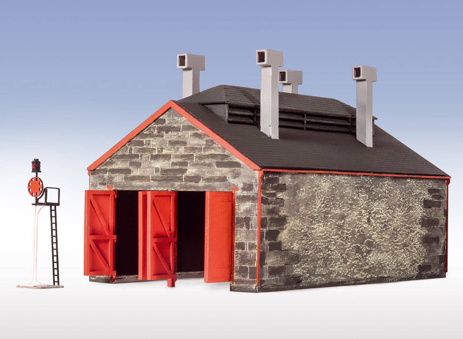 TT-120 (OO/HO) Ffestiniog Railway Stone Locomotive Shed (double track ...
