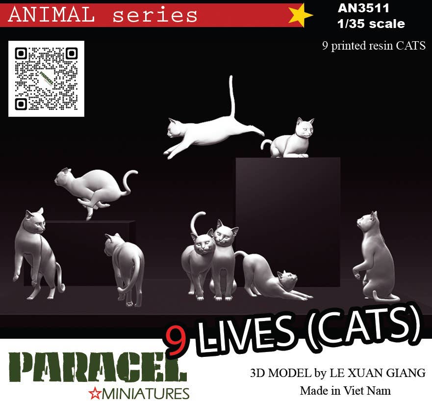 Animal Nine Lives Cat 9 body set | HLJ.com